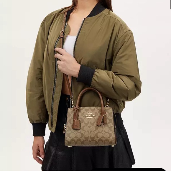 Coach | Bags | Coach Andrea Carryall Bag In Signature Canvas | Poshmark